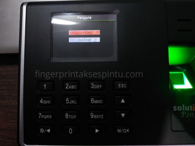 Setting Fingerprint Solution | Cara Menambahkan User Baru